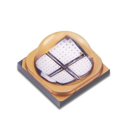 China 7070 SMD UV LED Diode with Quartz Glass Dome Lens for 365-400nm High-Power Ultraviolet Light Source for sale