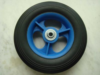 China TR13 Wiel 3.00-8 van staalrim hard soft rubber wheel Penumatic Pu Te koop