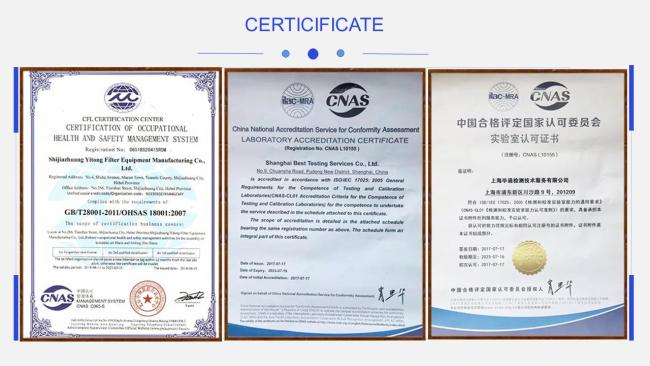 stainless steel 316 random fiber sintered metal fiber type pleated filter