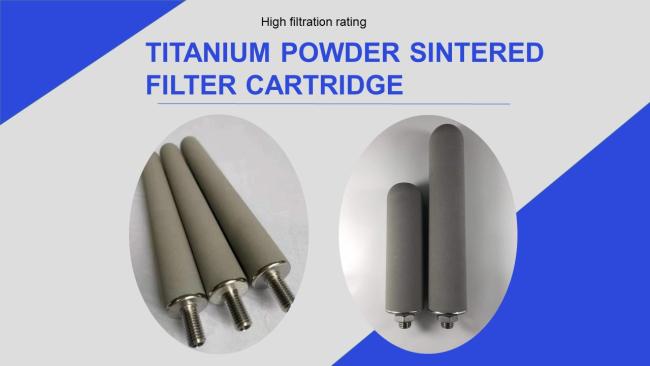 10 Inch Titanium Powder Sintered Filter Cartridge 3.0 Micron Filter Cylinder Liquid Filter Food Shop Food & Beverage Shops Round