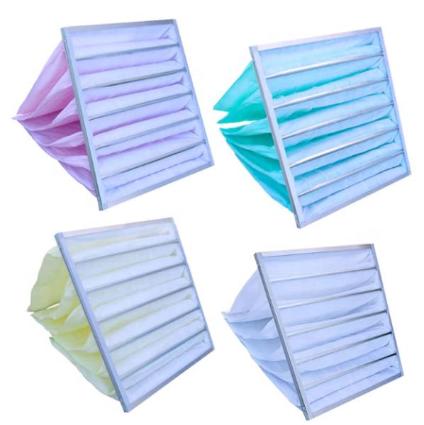 Quality Industrial Dust Collector Bag Air Filter Dust removal medium efficiency pocket air filter for sale