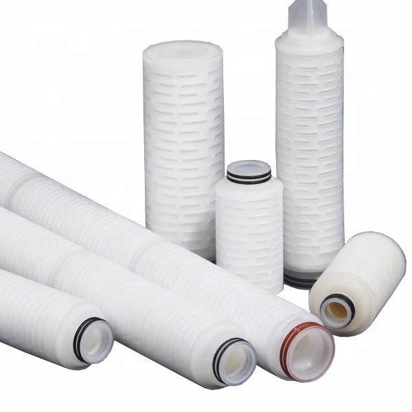 Quality Replacement Filter Cartridge Double Layered PES Membrane Pleated 0.2 micron for sale