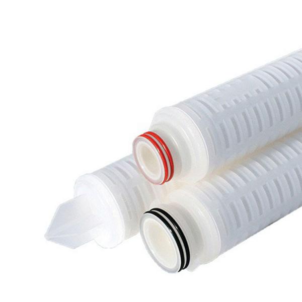 Quality high efficiency pp membrane pleated filter 0.1 micron 10 inch Double open end for sale