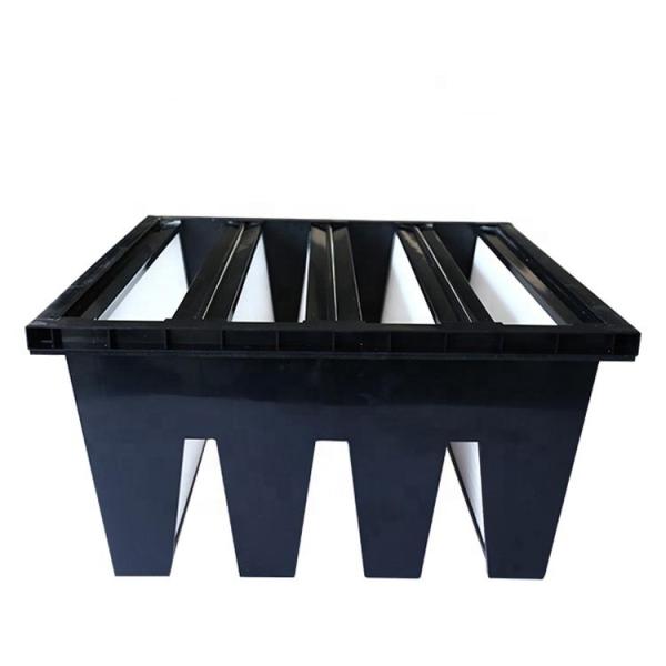 Quality F7 F8 F9 Medium V W Bank Compact Air Filter Fiberglass Media Rigid bag filter for HVAC FFU AHU Ventilation System for sale