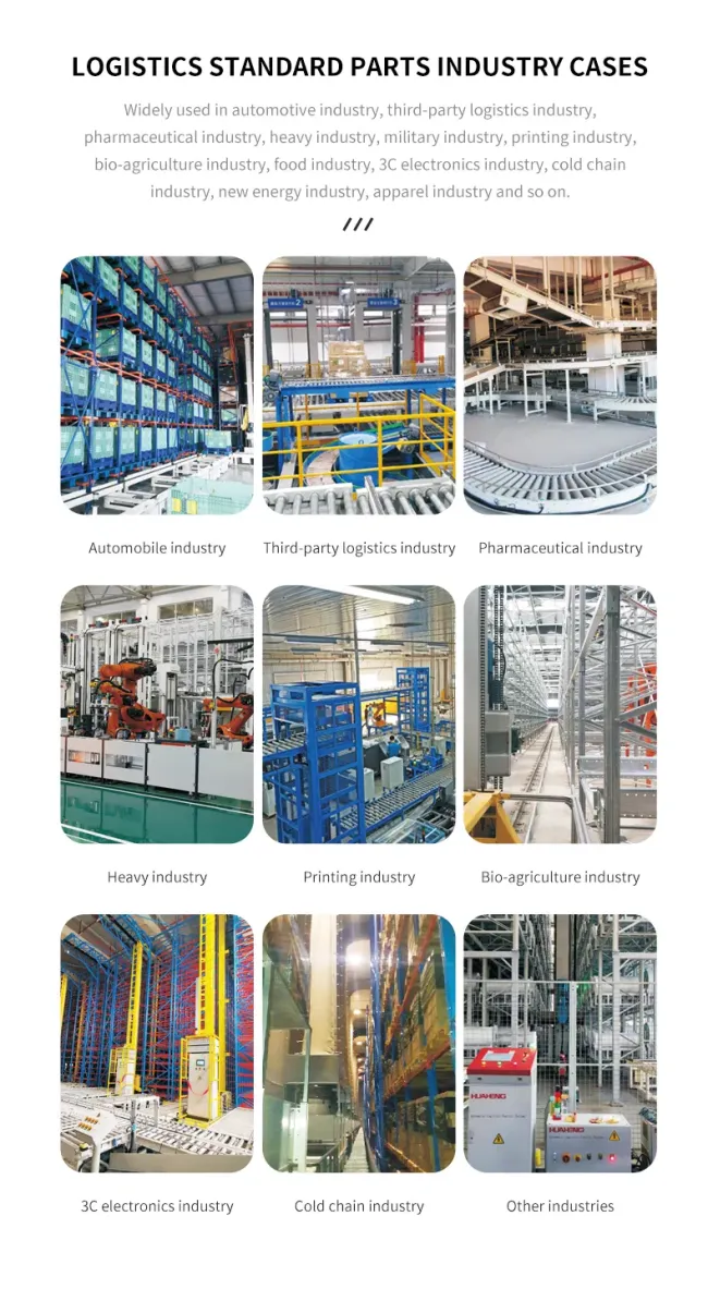 Customized Duty Automated Warehouse Automated Storage Retrieval System Warehouse Storage