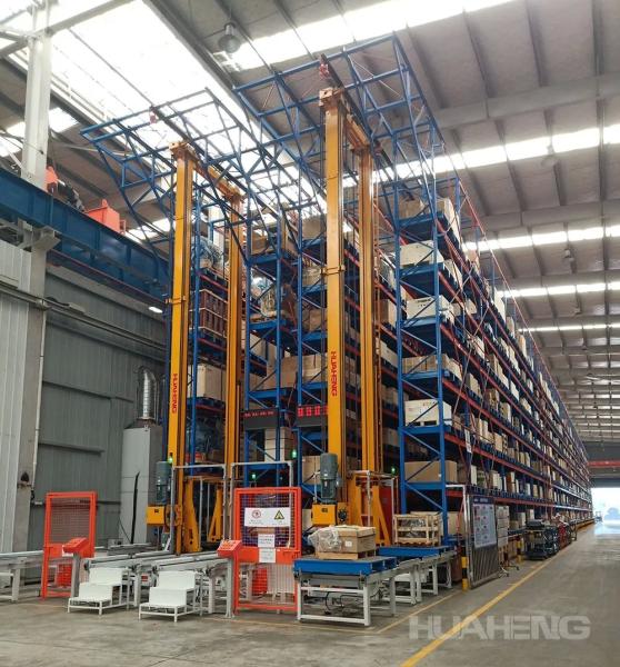 Quality 1200 X 1000MM Single Column Pallet Stacker Stacker Crane Warehouse for sale