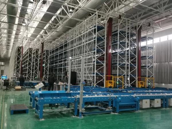 Quality High Speed Electric Powered Stacker Palletizing Robot Stacker Crane Overload Protection for sale