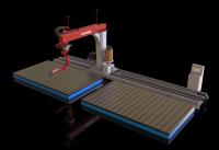 China Nine Axis Dual Robot Synchronized High Efficiency Teaching Free Welding Robots for sale