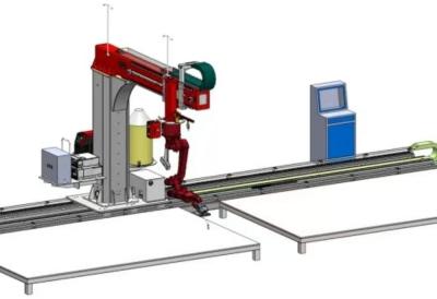 China High Voltage Power Transmission Tower Production Teaching Free Welding Robots for sale