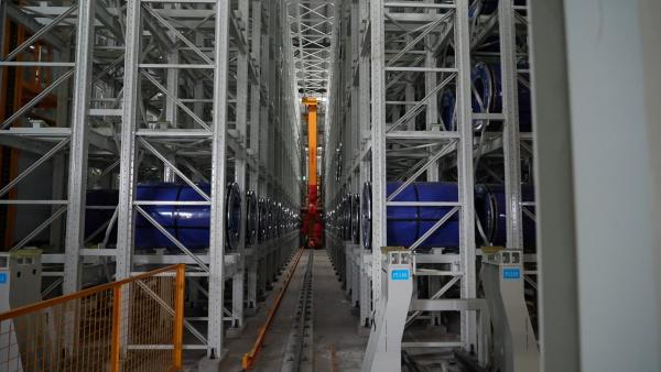 Quality Laser Barcode Dual Pallet Stacker Positioning System 1mm Repeatable Electric for sale