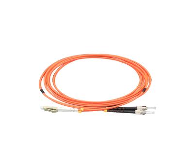 China High return loss LC-ST Duplex OM2 3.0mm optical fiber patch cord for sale