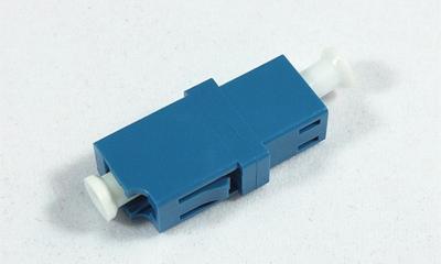 China Plastic LC Singlemode Fiber Optic Adapters For Telecommunication Networks for sale