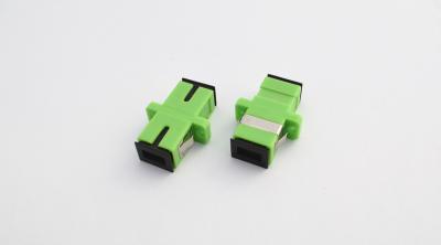 China SC/APC green simplex singlemode sc fiber optic adapter for FTTH for sale