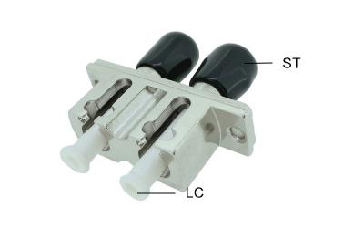 China ST-LC Duplex Fiber Optic Adapters Ceramic Ferrule With PC Polishing for sale