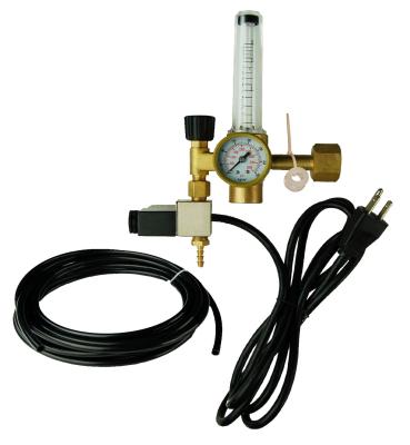 China High Flow Hydroponic Accessories Greenhouse Solenoid CO2 Regulator With Heater for sale