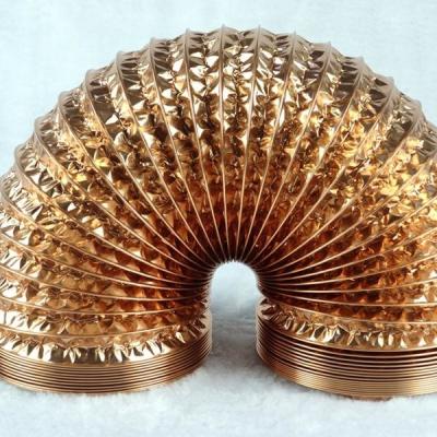 China Fire Resistance Copperizing Aluminum Flexible Duct Hose Air Ducting For Ventilation for sale
