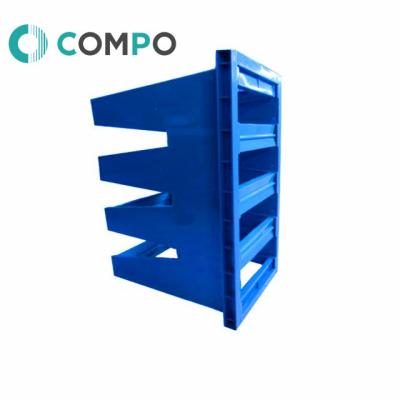 China Compact Plastic / Galvanized V Bank Air Filter Frame Medium Efficiency for sale