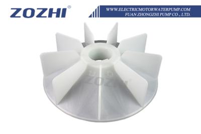 China Y2-80-2/4 White Plastic PP Cooling Fan Blade 19×95mm 5 Blades for 80 Frame Electric AC Motor for sale