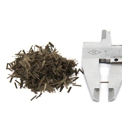 Cina Asfalto calcestruzzo con filo marrone tritato 3 mm di fibra di basalto in vendita