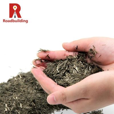 Cina Asfalto calcestruzzo con filo marrone tritato 3 mm di fibra di basalto in vendita