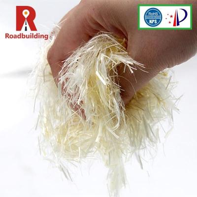 Cina Staple Define Fibra di polipropilene Bianco Giallo chiaro cotone Come in vendita
