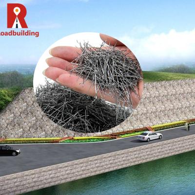 Cina 35-55 mm Fibra di acciaio da cemento a freddo per la costruzione di gallerie su ponti stradali in vendita