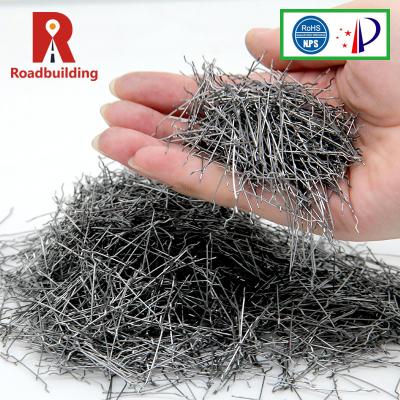 Cina Pellet di fibra di cellulosa di acciaio inossidabile torto non secondario per calcestruzzo in vendita