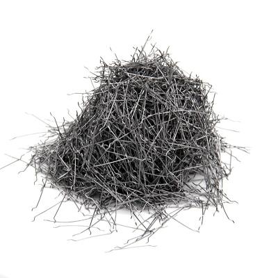 Cina Fibra di acciaio elicoidale in cemento inossidabile prefabbricato con tipo di gancio di punta di colore argento in vendita
