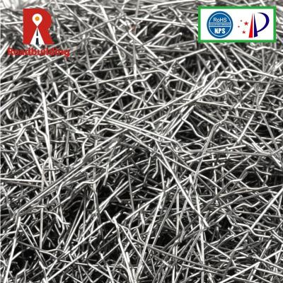 Cina Fibra di acciaio inossidabile in cemento con estremità agganciate colore argento contemporaneo in vendita