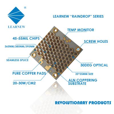 China 3535 SMD 200W Quartz Glass UVA UV LED Chip 365nm 385nm 395nm For 3D Printer for sale