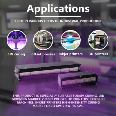 China Ultra high power customizable multi-wavelength 395nm led uv curing system for uv curing dryer 4600W water cooling for sale