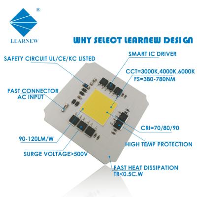 China Custom AC LED COB 120V-277V 7070 100W 110-120lm/W COB LED-chips voor LED-industrielicht for sale