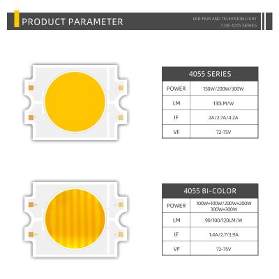 China Cob4055 Lamp Bead Source Led Chip 300W +300W High Power Lamp 95Ra Cob Chip Lamp Bead Photography for sale