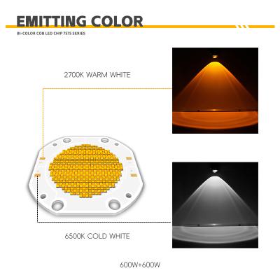 China 600W RGBWW Flip Chip Factory Personalización de alta potencia de COB Led Chip en venta