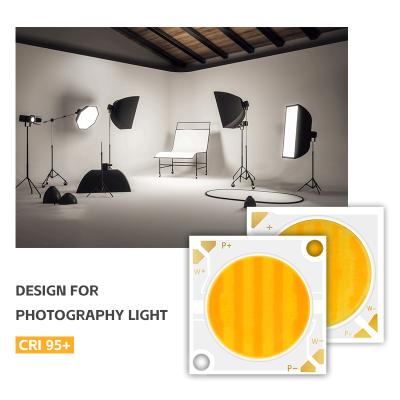 China 2424 Series 40W 40W Bi Color LED Chip 2800K/6500K CCT 100/110 LM/W 1100MA IF 36V-38V For Photography Light LED Chip for sale
