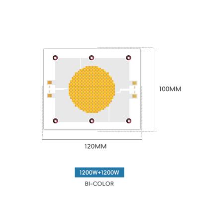 China Chip LED COB de 2400W de doble color, 2700K 6500K, CRI 95+ para fotografía en venta