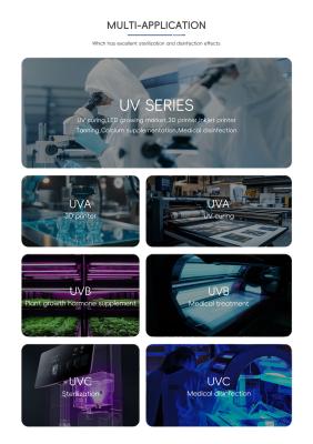 China Custom Uva Uvb Uvc Led Lamp Uvc 285NM 395NM 405NM Led Light Uv Led Curing System High Power for sale