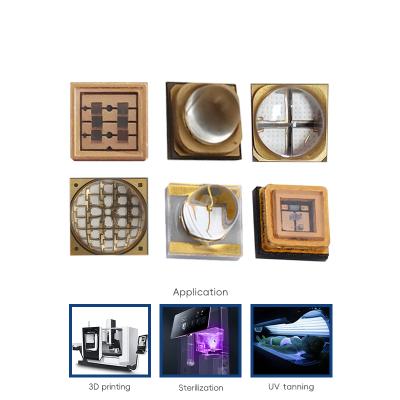 China High Power UV LED Chip with 1-Year Warranty 10000 Hours Lifespan and Flip Chip Package for Medical Treatment for sale