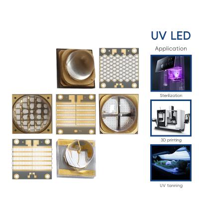 China High Brightness 385nm UVA LED Chip with 60° Viewing Angle for Precision UV Resin 3D Printing Curing for sale