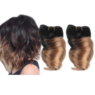 China Brazilian Spring Curl Hair Weaves 3pcs/Lot 100g/pc 100% Human Hair Weft T1B/27 for sale