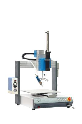 China SEC-400EDR SMT SMD LED Doming high precision 360 rotary shaft desktop automatic epoxy glue dispenser dispensing robot ma for sale