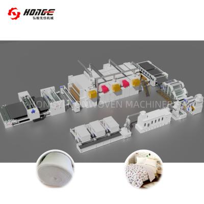 중국 ISO9001 폴리에스터 열접착 솜 생산 라인 (부드러운 솜 펠트용) 판매용