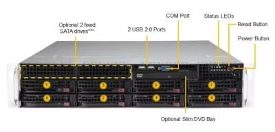 China SuperStorage SSG-2029P-ACR24H 2U Rackmount Server Dual Socket P Intel C622 Private Mold for sale