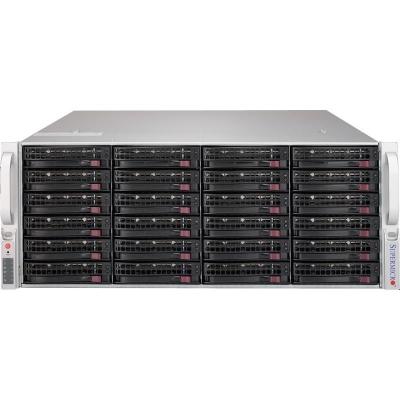 中国 16 DIMM Supermicro 4U ラックマウントサーバー SSG-6049P-E1CR24H ゼオンゴールド 5222 プロセッサ 販売のため