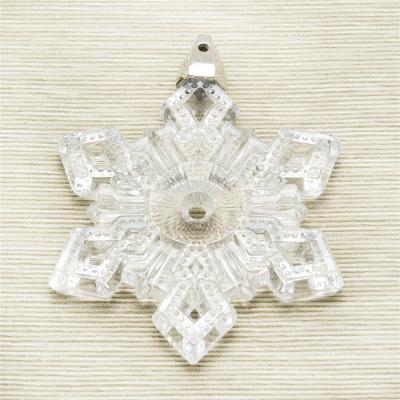 China Hand craft snowflake glass decoration holiday hanging glass decoration wholesale price for sale