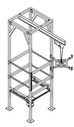 Quality Granules Big Bag Unloading Station 200Ltr Big Bag Discharge Station With for sale