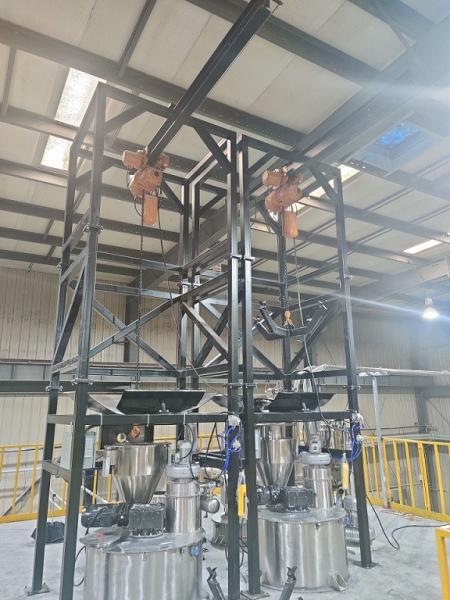 Quality 3KW Electronic Big Bag Unloading Station 200L Powder Big Bag Station for sale