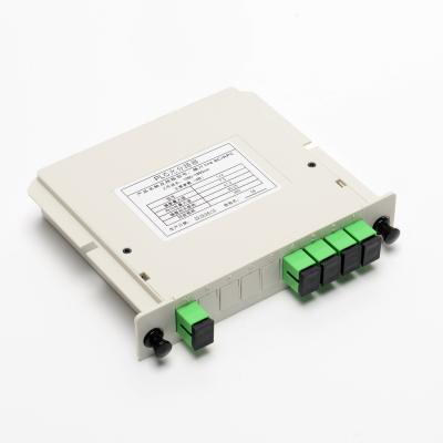 中国 SC APCのコネクターとのカセット タイプLGX箱PLCのディバイダーの挿入1x2 1x4 1x8 販売のため