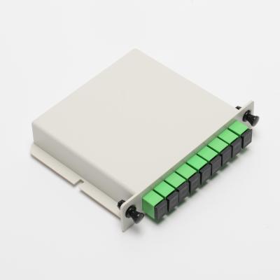 中国 SC APCのコネクターとのカセット タイプLGX箱PLCのディバイダーの挿入1x2 1x4 1x8 販売のため