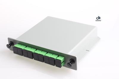 China PLC ótico 130x100x25mm do divisor do cartão do divisor da fibra do divisor 1x8 do PLC da caixa do SC/APC LGX à venda